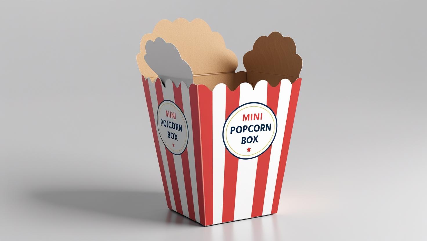 Custom Mini Popcorn Boxes | Stylish Packaging